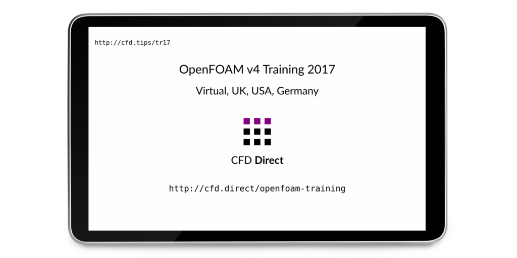 OpenFOAM v4 Training 2017 | CFD Direct