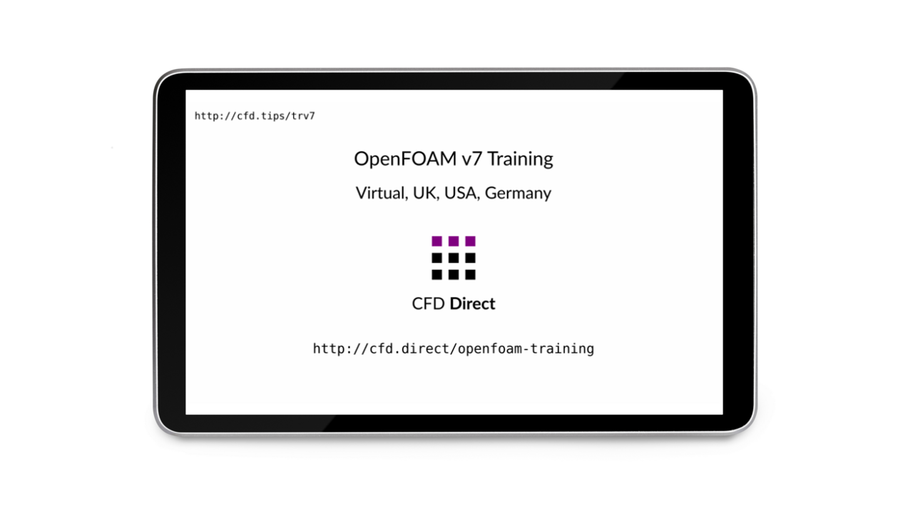 Openfoam V7 Training Cfd Direct Architects Of Openfoam