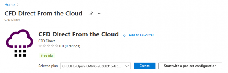 CFD Direct From the Cloud on Azure: 2. Launch a VM