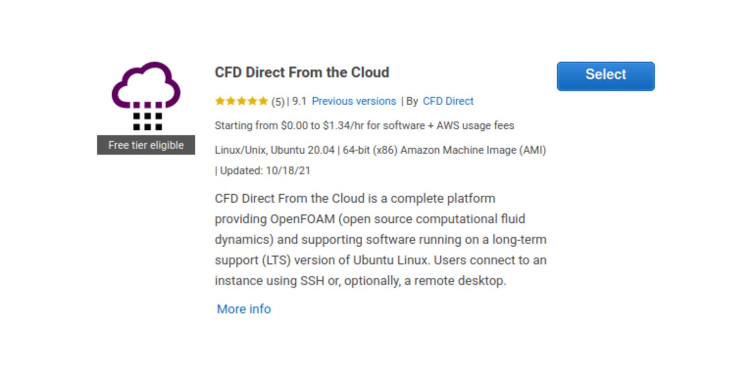 CFDDFC on AWS C6i/M6i Instances | CFD Direct | OpenFOAM