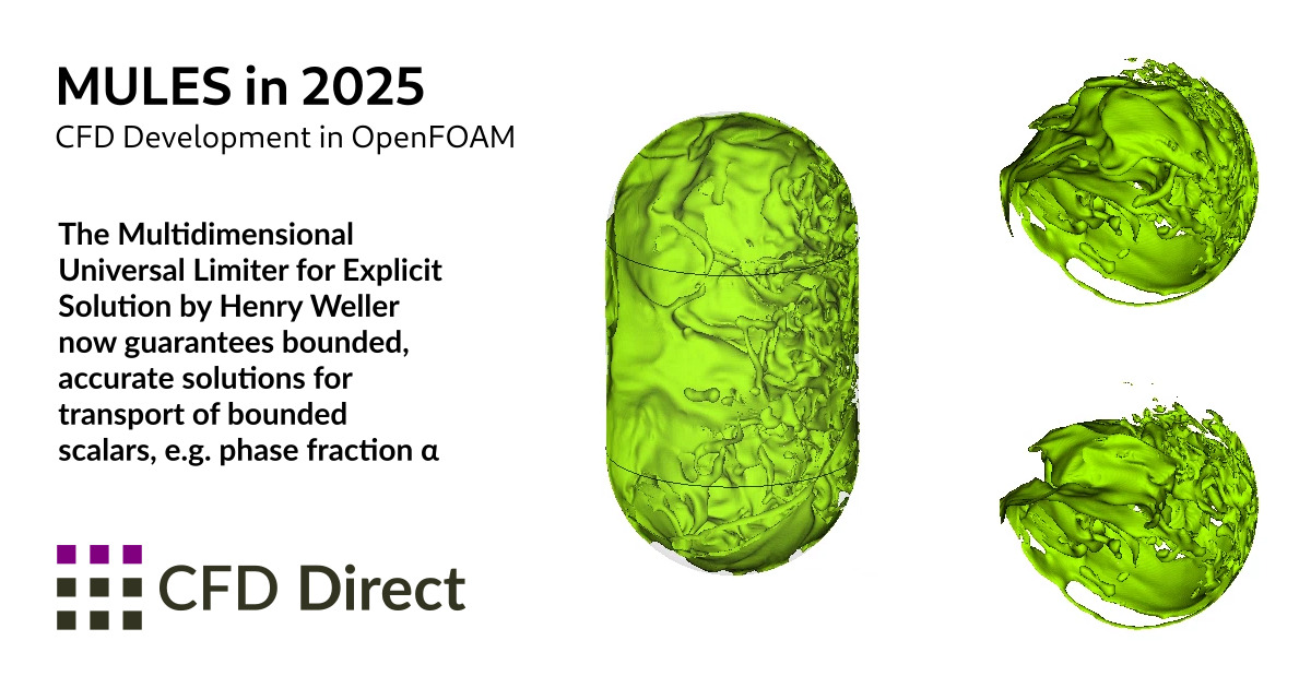 MULES in OpenFOAM (2025) | CFD Direct | The Architects of OpenFOAM